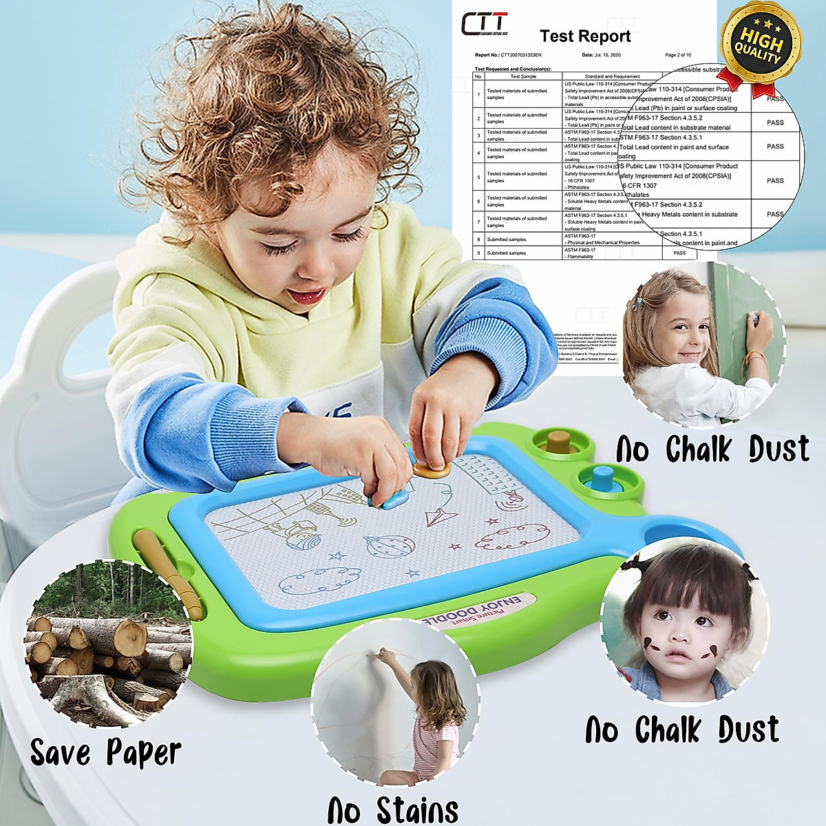 Toddler Toys for Girls Boys Age 1 2 3 4 Year Old,Magnetic Drawing Board,Erasable Writing Doodle Board for Kids,Gift for 1 2 Year Old Girl Travel Toys
