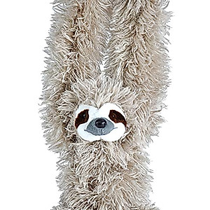Wild Republic Hanging Three Toed Sloth Plush, Stuffed Animal, Plush Toy, Gifts for Kids, Zoo Animals, 30 inches
