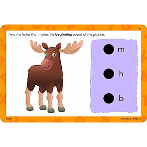 Educational Insights Hot Dots Jr. Let's Master Kindergarten Reading, Ages 5 and Up, (100 Self-Checking Lessons) & Hot Dots Jr. Beginning Phonics Card Set