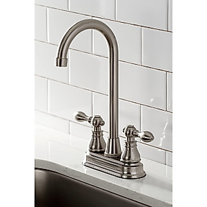 Kingston Brass KB498ACL American Classic Bar Faucet, Brushed Nickel, 6.25 x 4.75 x 11.56