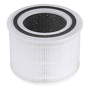 Core 300 Air Purifier Replacement Filter,for LEVOIT 3-in-1 H13 HEPA Pre-filter, Parts # Core 300-RF (White|Filter)