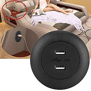 Electric Recliner Chair Sofa Replacement Button, Recliner Remote Replacement, Power Socket Dual USB Phone Charging Port for Power Recliner Chair Sofa