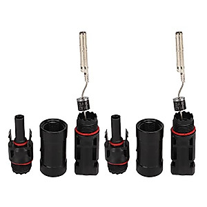 Eujgoov 2Pcs Inline Holder 1000VDC 20A Waterproof Solar Pannel Connector Cable Connectors Solar System Accessories