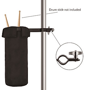 Snare Drum Stand, Concert Snare Drum Stands, Adjustable Snare Stand Tripod Double Braced Extended with Drum Stick Holder Fit 10''-14'' Dia Drums Pad, Height Range 18-25.6 Inches