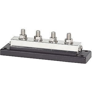 Blue Sea 2104 PowerBar 600 Ampere Cable Connector 4 x 3/8 16 Stud Terminal