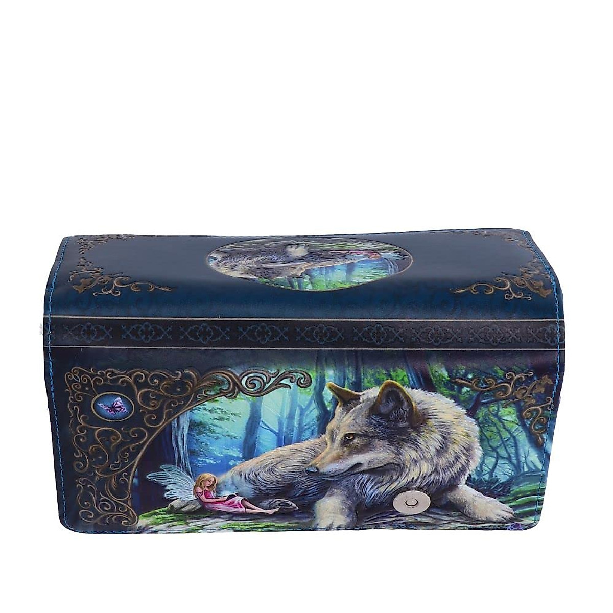 Nemesis Now Lisa Parker Fairy Stories Embossed Purse 18.5cm, PU, Multi Coloured, Lisa Parker Merchandise, 3D Effect Detailing, Large Cash and Cards Compartments