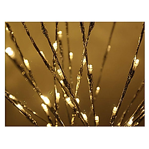 Autohigh 3-PK Lighted Branches 60 LEDs Warm White Lighting Artificial Willow,Battery Operated,Silver Decoration for Living Room Bedroom Livingroom,Home