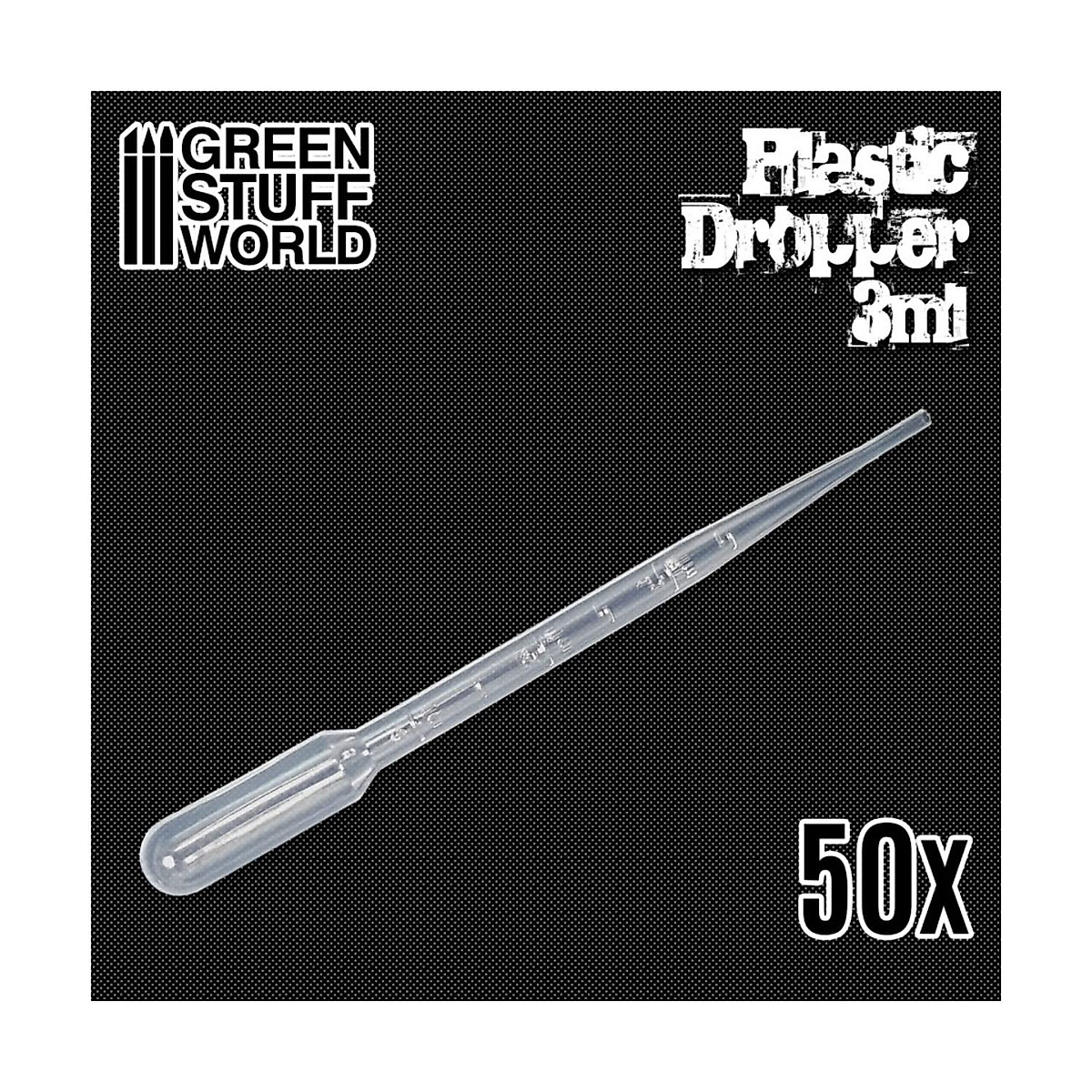 Green Stuff World for Models and Miniatures 50 Plastic Droppers 3mL 2418