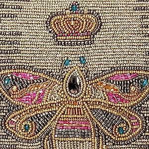 Mary Frances womens Mary Frances Queen Bee Crossbody Handbag Bag, Multi, One Size US