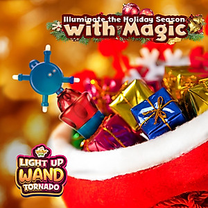 IPIDIPI TOYS Spinning Light Up Wand for Kids – LED Sensory Magic Swirling Light Up Wand, Fun Spinning Toy for Toddlers, Boys and Girls, Christmas Party Favors, Stocking Stuffers, Cool Lighted Spinner