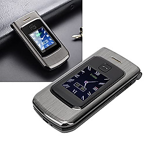 Luqeeg Dual SIM Flip Cell Phone with Dual Screen, 2G Unlocked Flip Phone, Big Button, SOS Function, 4800mAh Battery, LED Flashlight & Loud Sound, Senior Flip Phone for Elderly, Kids