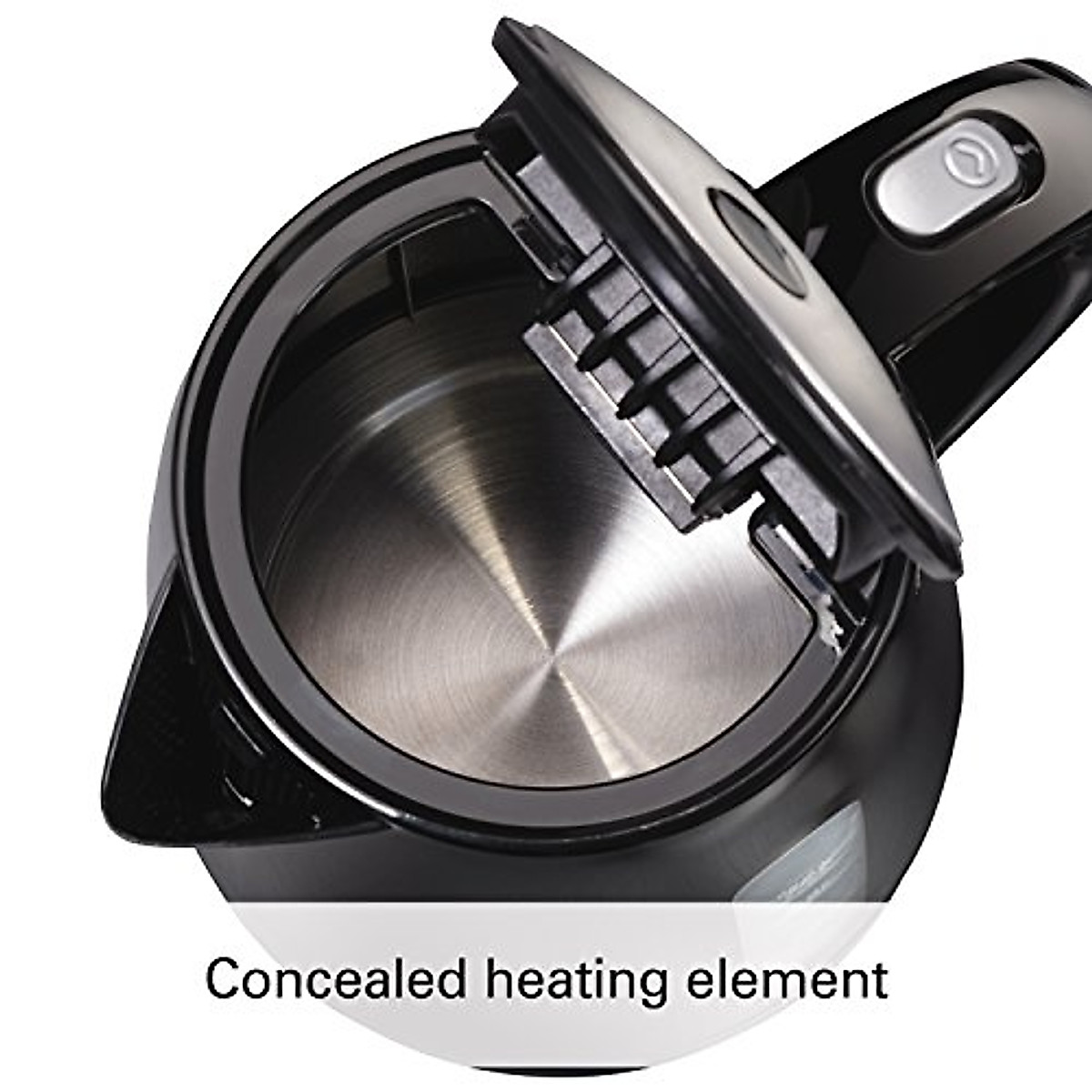 Hamilton Beach Electric Tea Kettle, Water Boiler & Heater, 1.7 L, Cordless, Auto-Shutoff & Boil-Dry Protection, Black (41010)