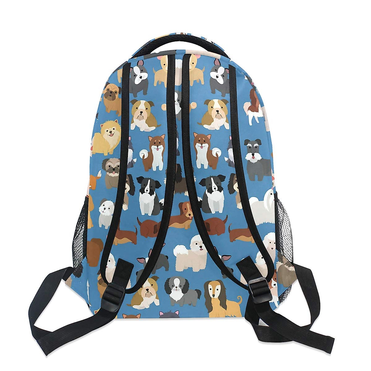 ALAZA Cute Doodle Dog Print Puppy Animal Large Backpack for Kids Boys Girls Student Personalized Laptop iPad Tablet Travel School Bag with Multiple Pockets