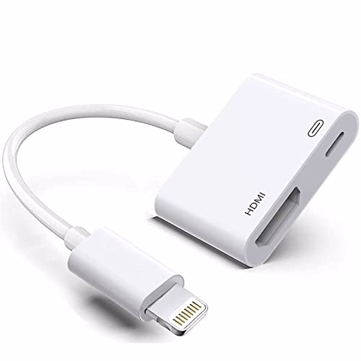 Apple Lightning to HDMI Adapter, Digital AV Audio Dongle, 1080P Sync Screen Cable for iPhone, iPad, iPod to TV/Projector/Monitor, MFi Certified Video Converter