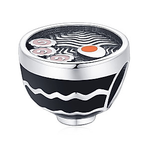 Bracelet Charm Japanese Ramen 925 Sterling Silver Charm Fits For Pandora Bracelet, European Charms Bracelet, Women Gift