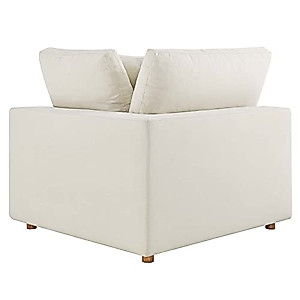 Modway Commix Down-Filled Overstuffed Upholstered 4-Piece Sectional Sofa Set