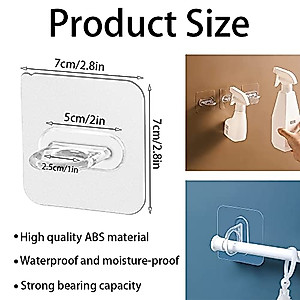 15 Pieces Wall Mount Spray Bottle Holder Cleaning Supplies Organizer -Spray Bottle Rack Organizer to Create Storage Space- Self Adhesive Curtain Rod Bracket for Kitchen, Bathroom, Bedroom, Living Room