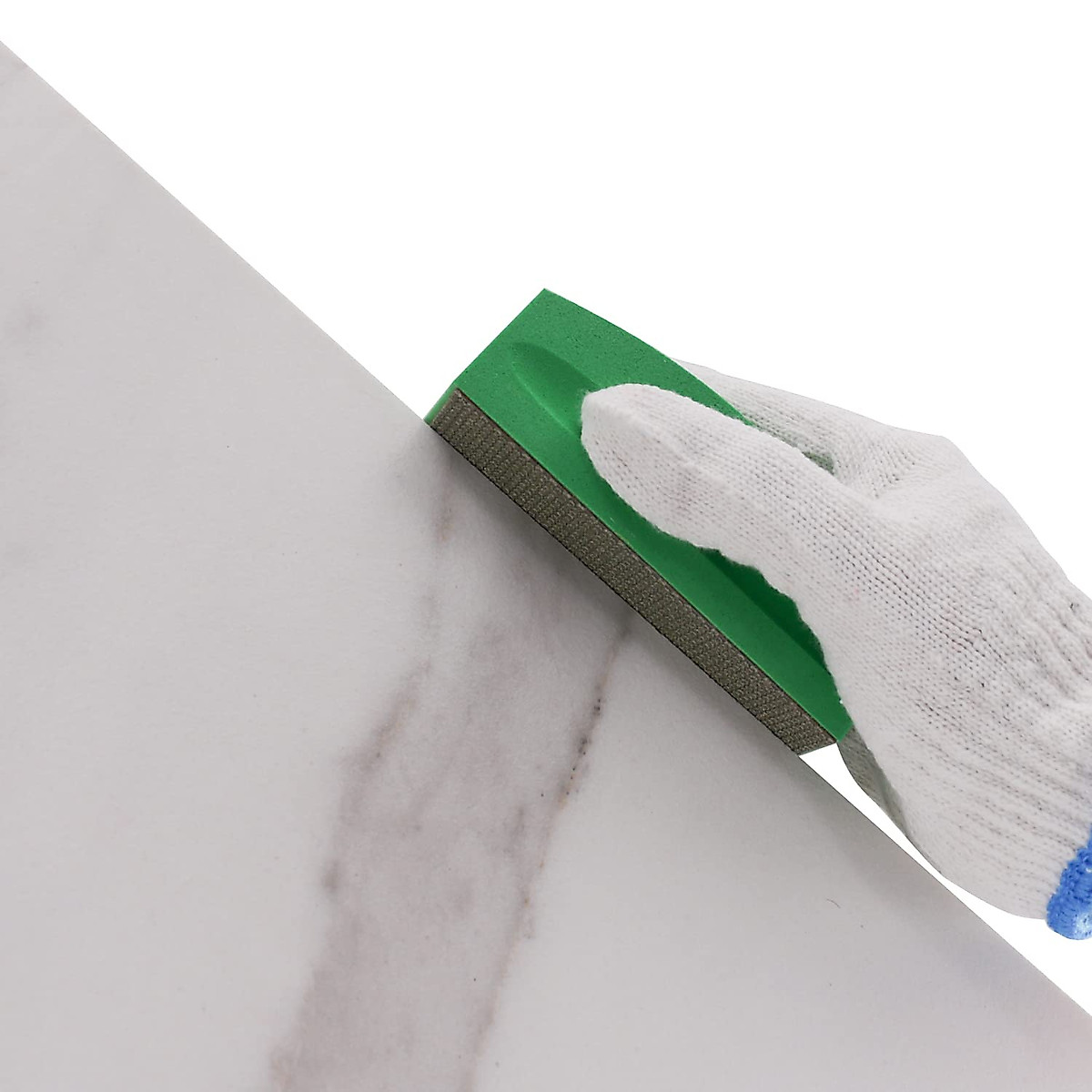 BSRTTOOL Diamond hand pads Foam Backing for Tile Stone Marble Concrete Ceramics Granite Glass Wet Dry (200 Grit)