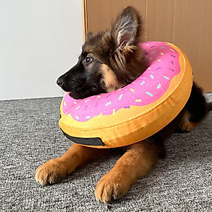 Katoggy Inflatable Dog Cone Collar for Dogs After Surgery, Soft Adjustable Blow up Donut Dog E-Collar for Small Medium Large Dog and Cats