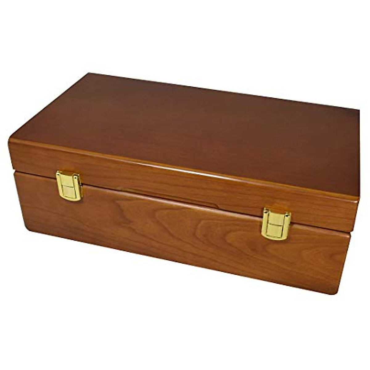 Certified Coin Wood Teak Finish Fifty-Coin Storage/Display Box for Certified or Certified Style Coin Holders PCGS/NGC/Premier/Ursae Minoris