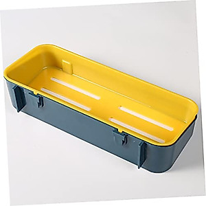 Healeved 3pcs Shampoo Holder Organizer Wall Shower Shelf Rack Kitchen Wall Punch Free Supportor Practical Rack Commodity Shelf Storage Rack Toothpaste Holder Soap Holder Suction Wall