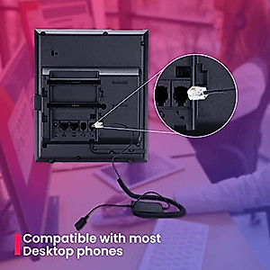 XS 825 Headset Bundle for Training, Coaching, Monitoring, Supervising, Onboarding - Compatible Deskphones Include Avaya, Yealink, Polycom, Cisco, Mitel, Nortel, Toshiba (Stereo, Basic Bundle)