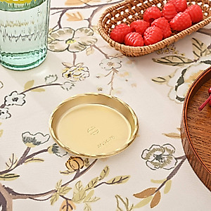 Abuhem 3 Inches Mini Cake Boards Stands Rounds 100pcs, Disposable Gold Mousse Cake Circle Cardboard with Coated Greaseproof Base Perfect for Cake Decorating for Wedding, Birthday, Party, Home (Gold)