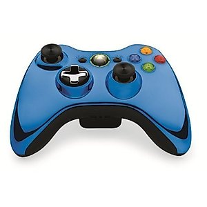 Xbox 360 Wireless Controller - Chrome Blue (Renewed)