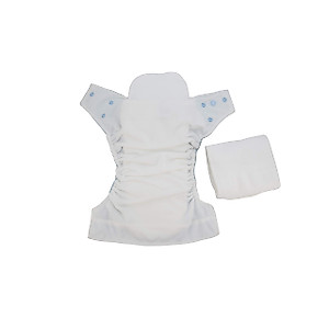 KaWaii Baby Super Absorbent Stay-Dry Microfiber Inserts for One Size Cloth Diapers, 3 Layered, 8-36 lbs Washable Reusable Soaker Pad - Pack of 10