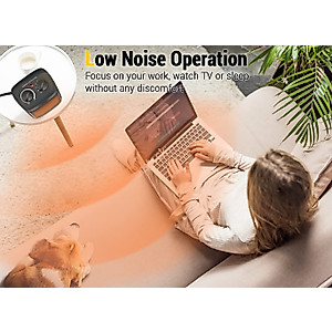 Space Heater, 1500W Electric Heaters Indoor Portable with Thermostat , PTC Fast Heating Ceramic Room Small Heater with Heating and Fan Modes for Bedroom, Office and Indoor Use