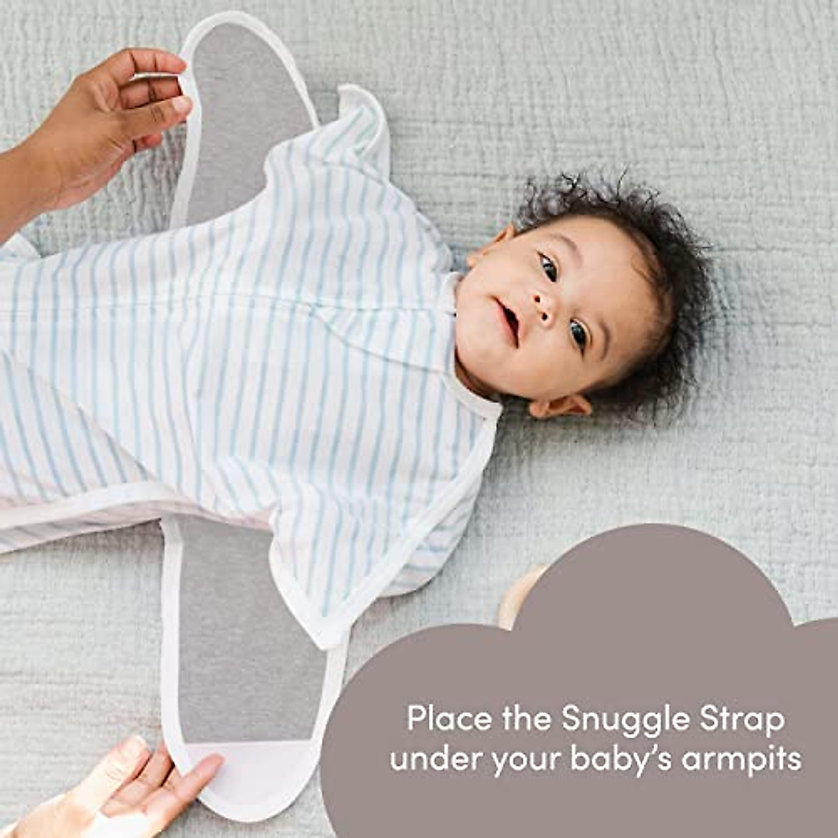 SleepingBaby Snuggle Strap, Polyester, Spandex, a Zipadee-Zip Accessory for Wearable Blanket - Grey One Size