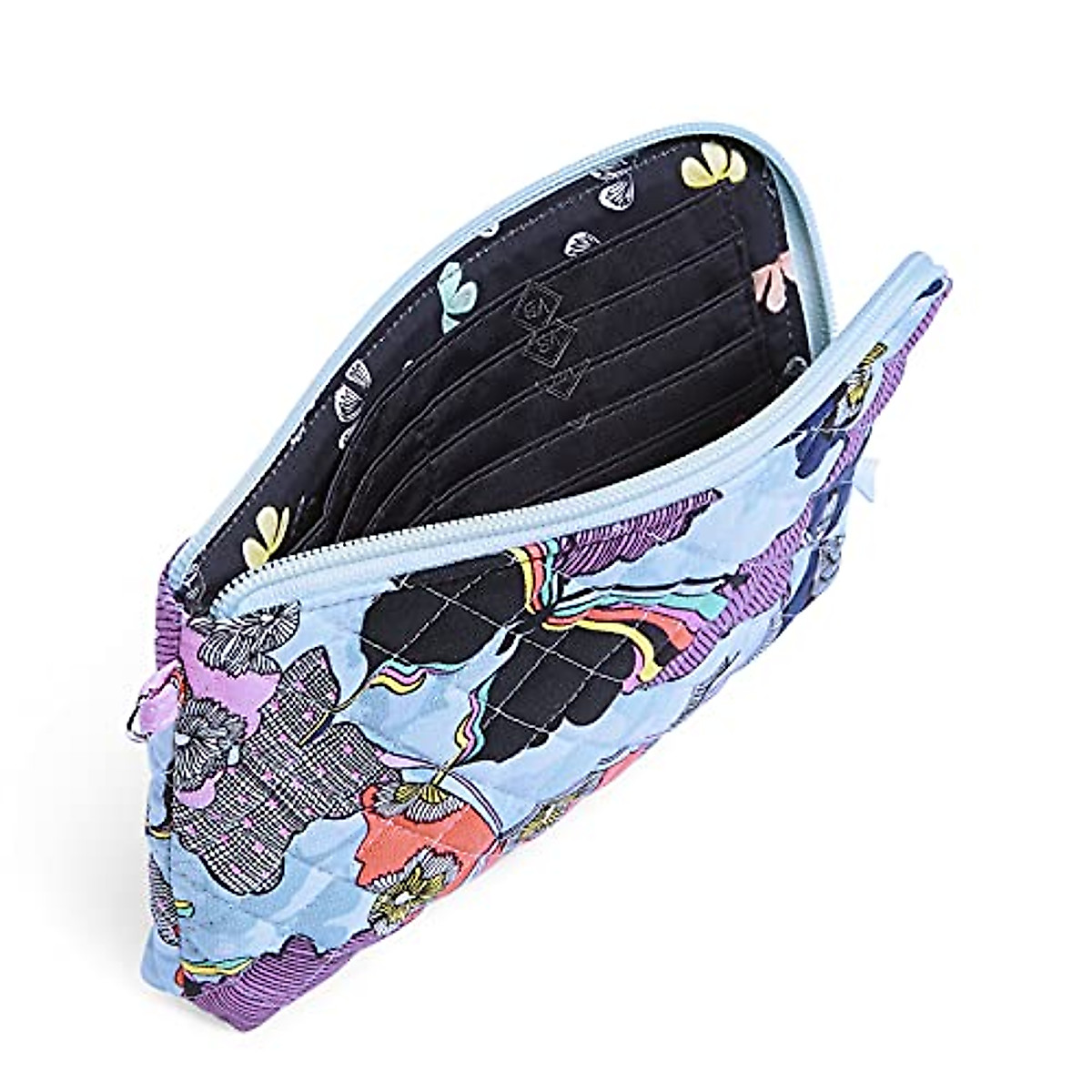 Vera Bradley Women's Cotton Wristlet With RFID Protection, Butterfly By - Recycled Cotton, One Size