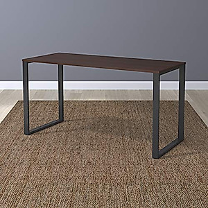 HON Basyx Commercial-Grade Executive Desk, 55", Walnut