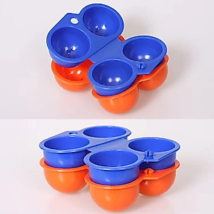 YYAOGAGNG 2Pcs Egg Box Shockproof Folding Plastic Egg Storage Tray Box Container for Outdoor Camping Picnic BBQ Hiking School