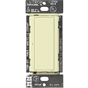 Lutron Electronics MRF2-6ANS-277-AL Maestro Wireless 6 Amp Commercial Grade Switch, Almond