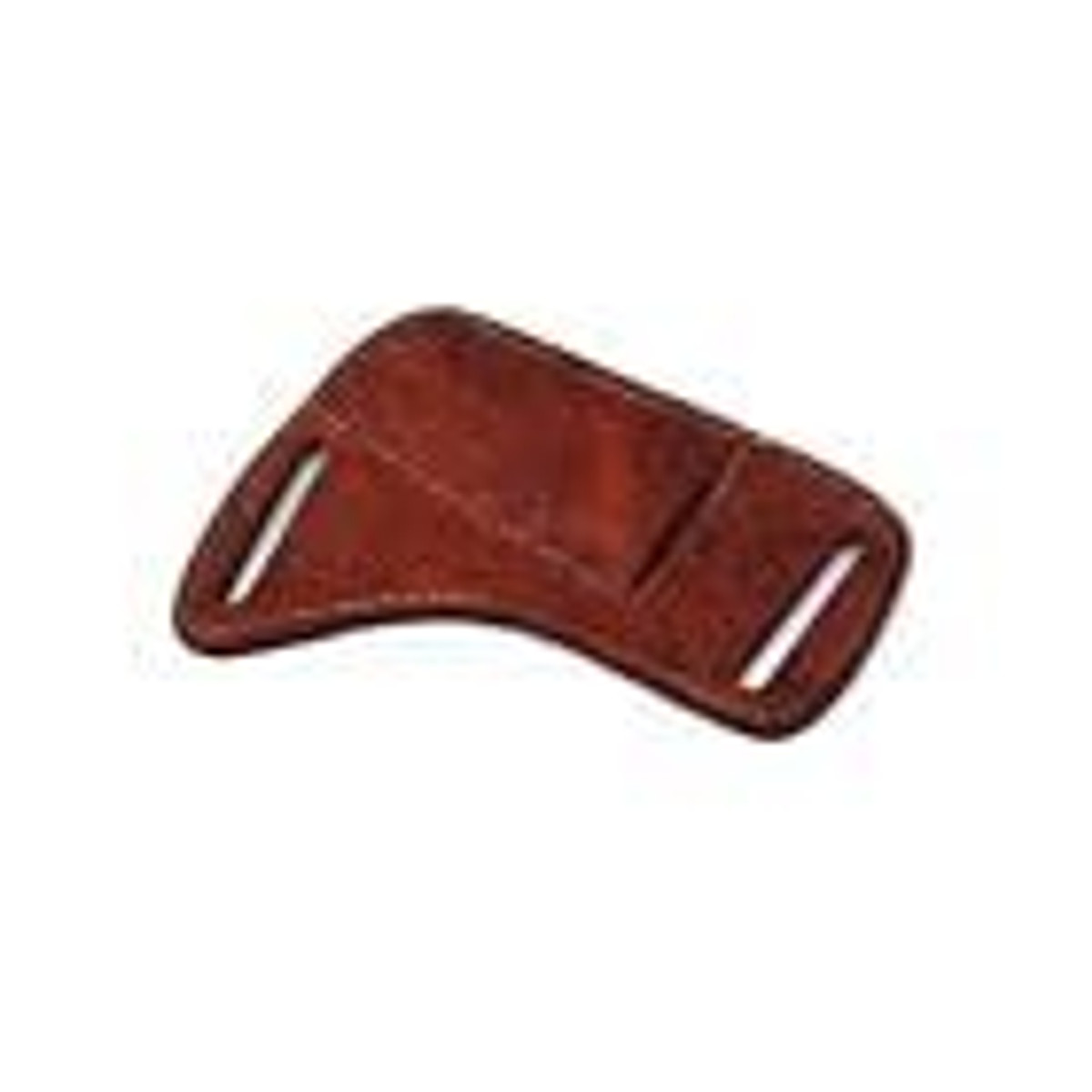 HANDMADE LEATHER ENGRAVED HORIZONTAL 6" SHEATH FOR FOLDING POCKET KNIFE BUCK 110