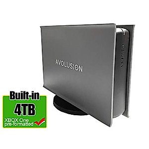 Avolusion PRO-5X Series 4TB USB 3.0 External Gaming Hard Drive for Xbox One Original, S & X (Grey)