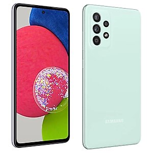 SAMSUNG Galaxy A52s A528B 5G Dual 128GB 6GB RAM Factory Unlocked (GSM Only | No CDMA - not Compatible with Verizon/Sprint) International Version - Green
