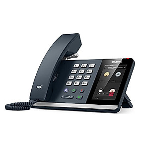 Yealink MP54-ZOOM Edition Smart Business Phone for Zoom, 4 inch (800 x 480) Capacitive Touch Screen, Dual-Port Gigabit Ethernet, Support PoE, Power Adapter Not Included