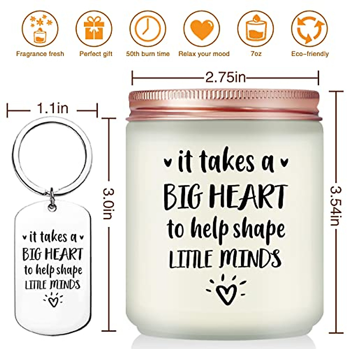 Volufia Teacher Appreciation Gifts - Teacher Gifts for Women - Thank You Gifts for Teacher - Funny Christmas Valentines Birthday Gifts for Teachers - Funny Lavender Scented Candle