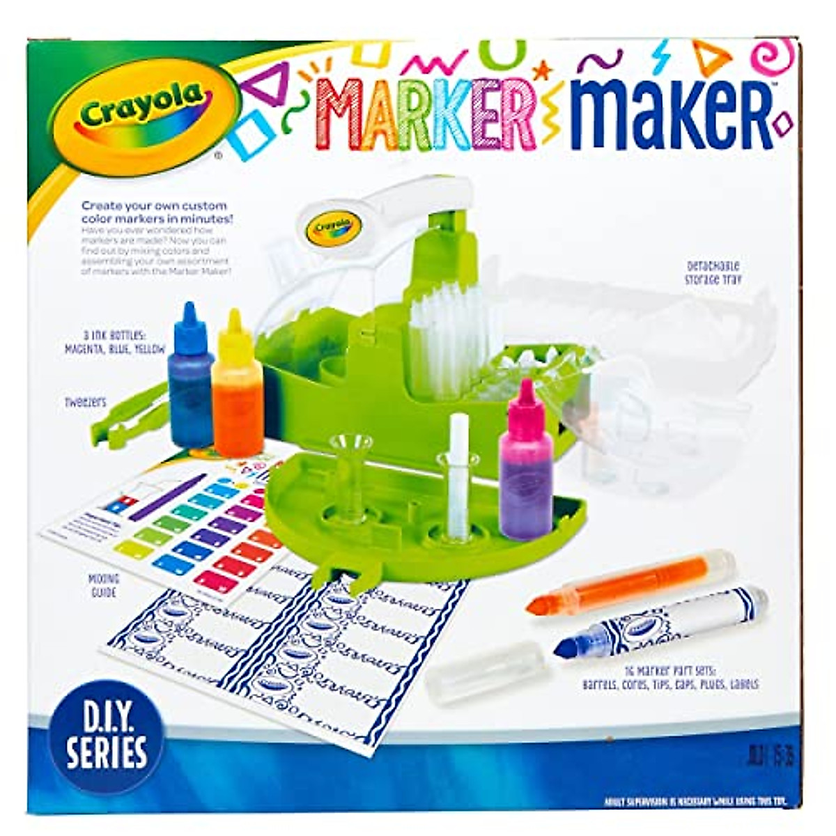 Crayola Marker Maker, DIY Kids Crafts, Create 16 Markers for Kids, Arts & Crafts Kit, Gift for Girls & Boys, Ages 7+