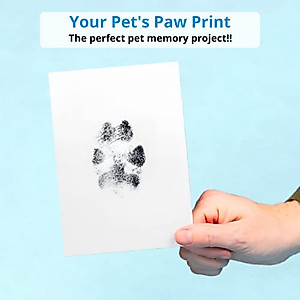 FUR GIFT Paw Print Stamp Pad, 100% Pet Safe, Pet Paw Print Kit, No-Mess Ink Pad, Imprint Cards, Pet Memorial Keepsake, Dogs, Cats, Small Pets, Pet Owner, Pet Memory Project, Nose Print (Medium-Large)