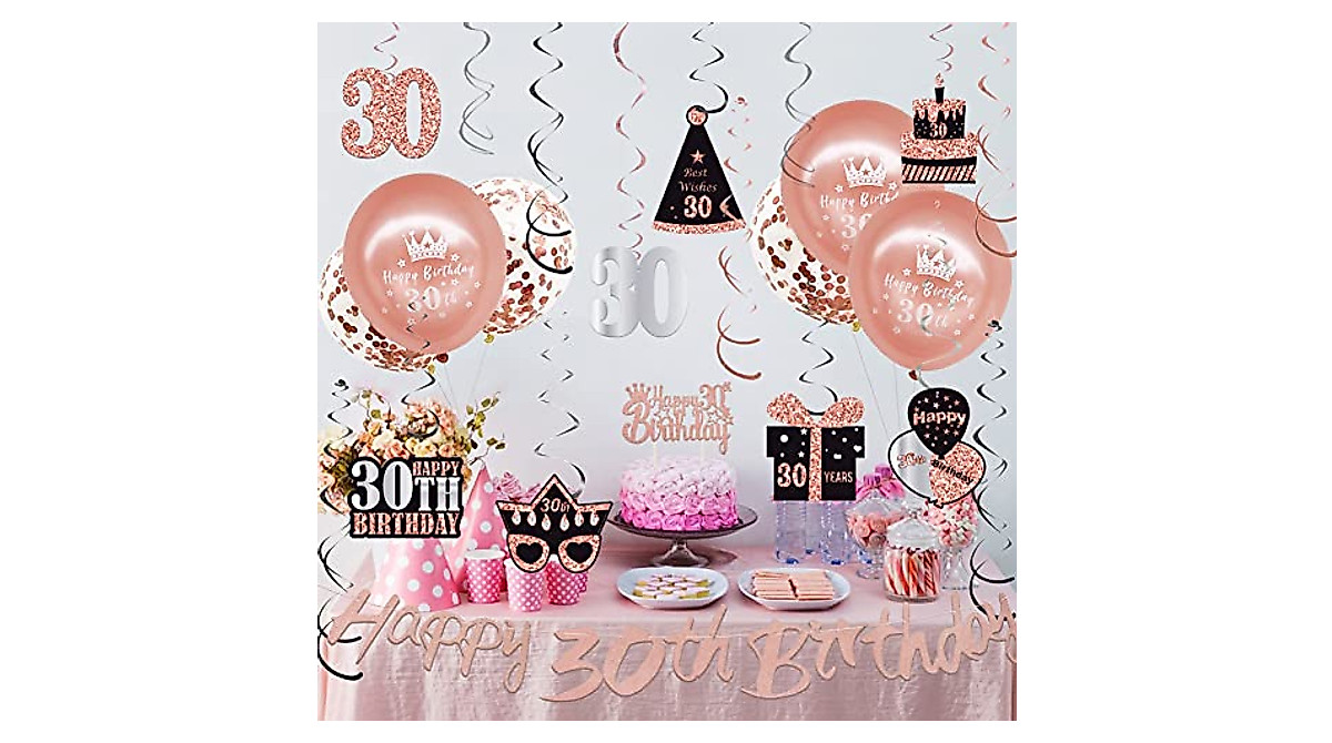 Rose Gold 30th Birthday Decorations - Create Unforgettable Moments