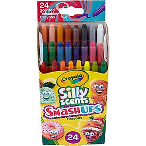 Crayola 24 Ct Silly Scents Mini Twistables Scented Smashups Crayons