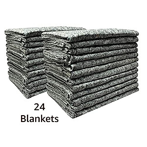 UBMOVE 24 Textile Moving Blankets 54 x 72 Excellent Professional Quality Pad