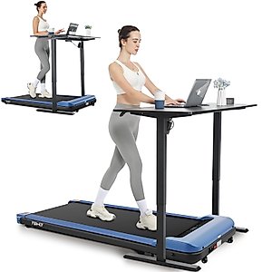 ANCHEER Walking Pad, Max 300 Lbs Capacity, 3 in 1 Under Desk Treadmills for Home Office, 2.5 HP Quiet Portable Walking Treadmill with LED Screen/Remote Control