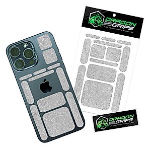 13 Pcs Rubber Grip Tape, Clear Grip Tape, Cell Phone Grip Tape Compatible with iPhone Rubberized Tape Clear Phone Grip Stickers by Dragon Grips, 1 Pk