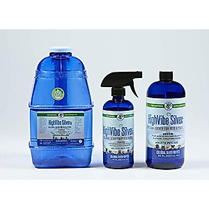 HighVibe Silver - Colloidal Silver for Pets -16 Oz- 20 PPM Wound/Skin/Hot Spot Spray for Dogs, Cats, Birds, Horses/All Pets & Peeps