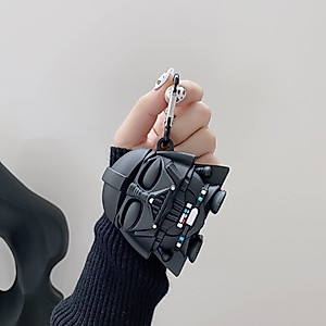 Awin Case for Airpods/Airpods 2 Case,3D Cute Cartoon Anime Airpod Case,3D Kawaii Unique Keychain Kits Kids Teens Boys Men Soft case for Airpods /Airpods 2 Case (New Black Man)