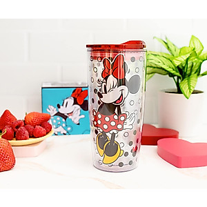 Disney Minnie Mouse Travel Tumbler with Slide Close Lid | Holds 20 Ounces